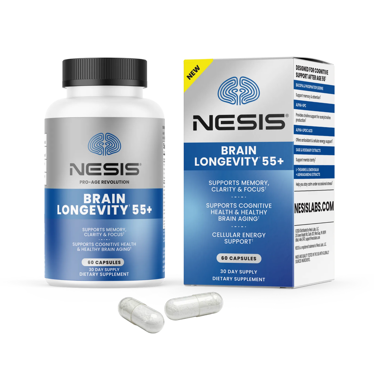 NESIS Brain Longevity 55+ Bundles – NESIS LABS LLC